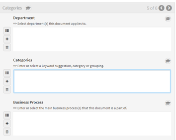 Zavanta Categories Fields